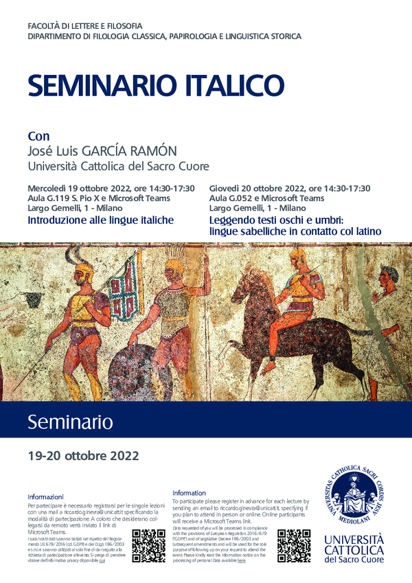 (PDF) Italic Seminar with José Luis García Ramón (October 19-20, 2022 ...