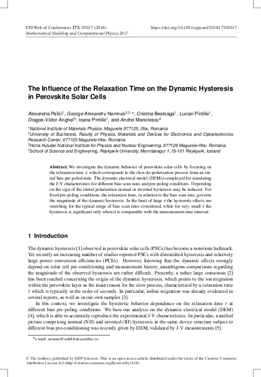 The Influence of the Relaxation Time on the Dynamic Hysteresis in ...