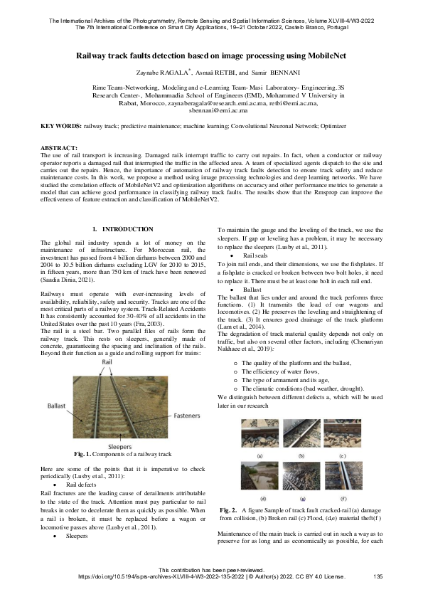 Pdf Railway Track Faults Detection Based On Image Processing Using Mobilenet Asmaâ Retbi
