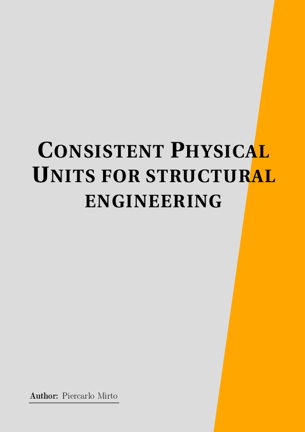 (PDF) Consistent Physical Units for structural engineering