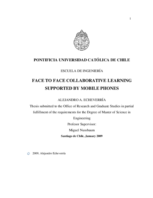 (PDF) Face-to-face collaborative learning supported by mobile phones | andrea valeria chinchay ...