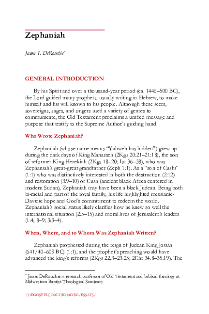 (PDF) Zephaniah