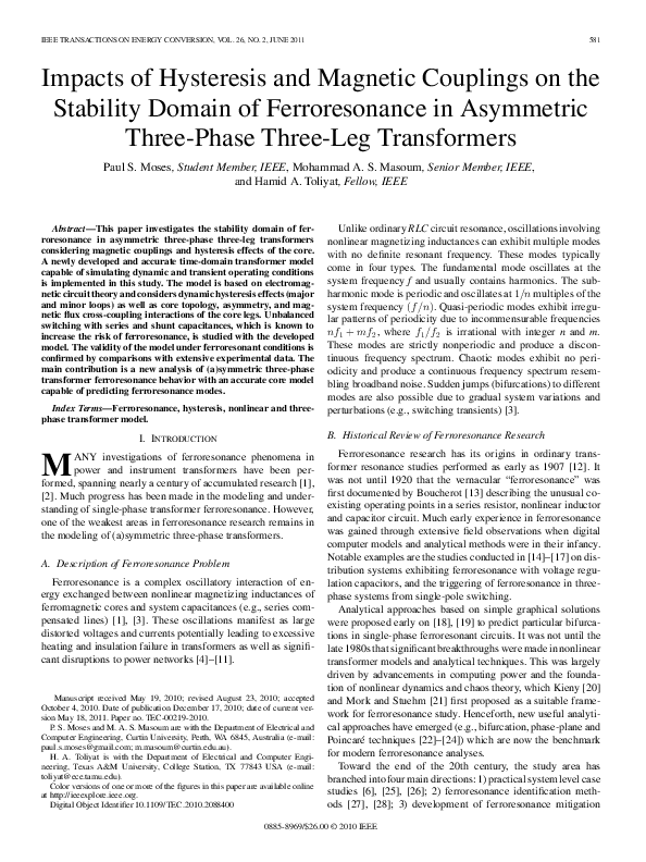 (PDF) Impacts of Hysteresis and Magnetic Couplings on the Stability ...