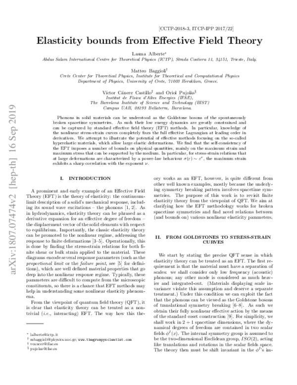 (PDF) Elasticity bounds from effective field theory