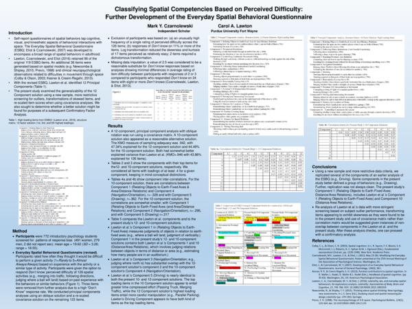 (PDF) Classifying Spatial Competencies Based on Perceived Difficulty ...