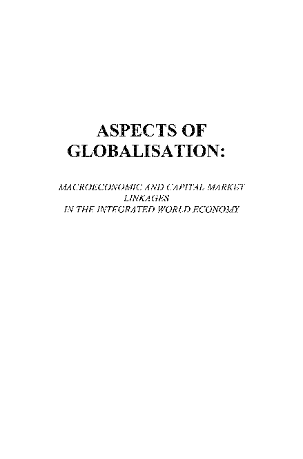 (PDF) Aspects of Globalisation