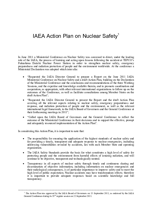 (PDF) IAEA Action Plan on nuclear safety