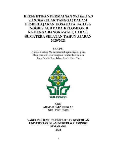 (PDF) Keefektifan permainan snake and ladder (ular tangga) dalam ...
