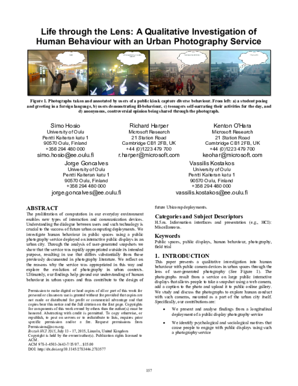 (PDF) Life through the lens