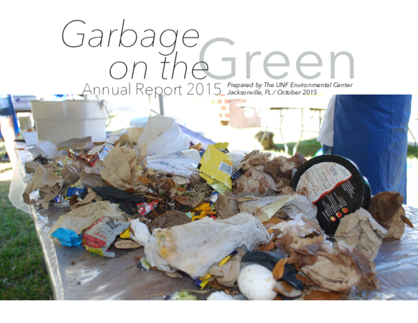 (PDF) Garbage on the Green Annual Report 2015