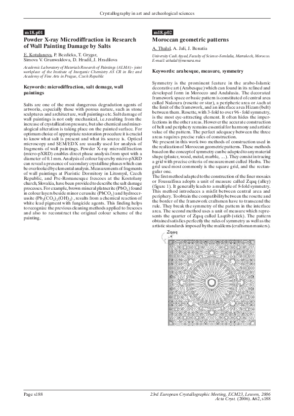 (PDF) Moroccan geometric patterns