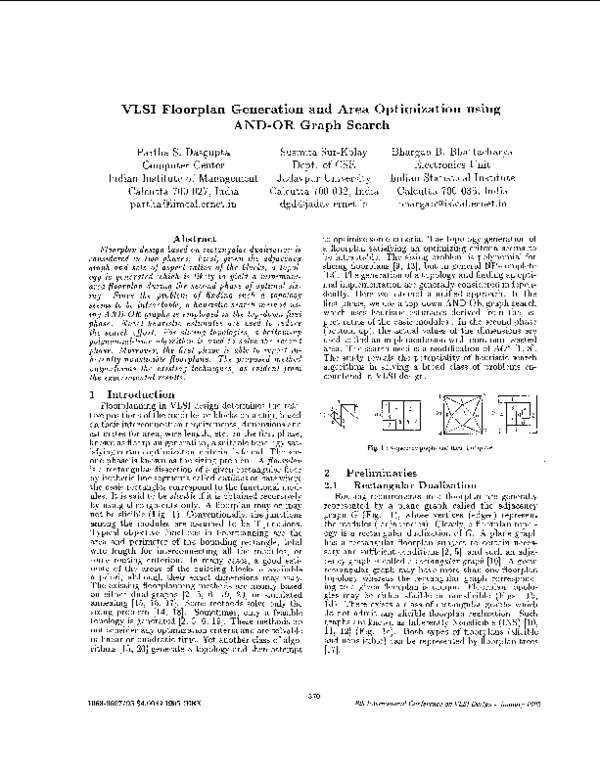 Pdf Vlsi Floorplan Generation And Area Optimization Using And Or Graph Search Susmita Sur