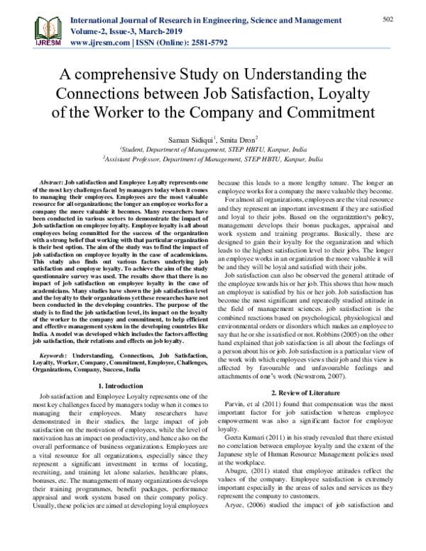 (PDF) A comprehensive Study on Understanding the Connections between ...