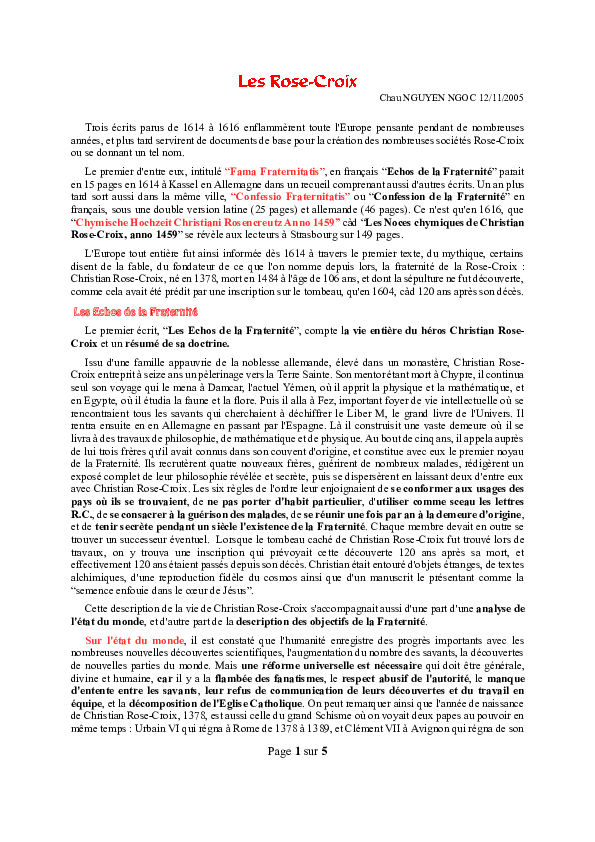 (PDF) Les Rose-Croix