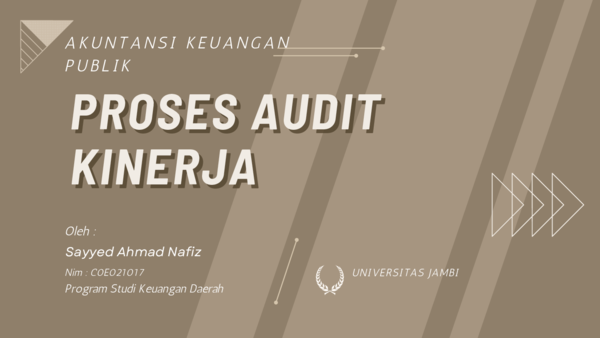 (PDF) Proses Audit Kinerja