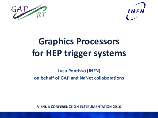 (PDF) Graphical processors for HEP trigger systems