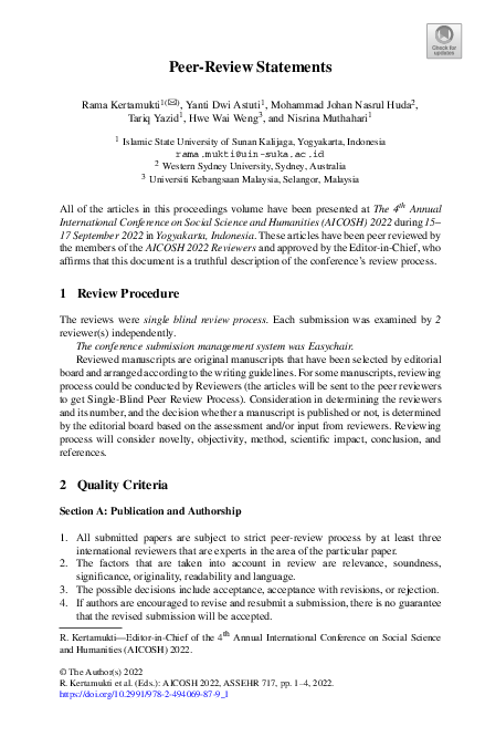 (PDF) Peer-Review Statements