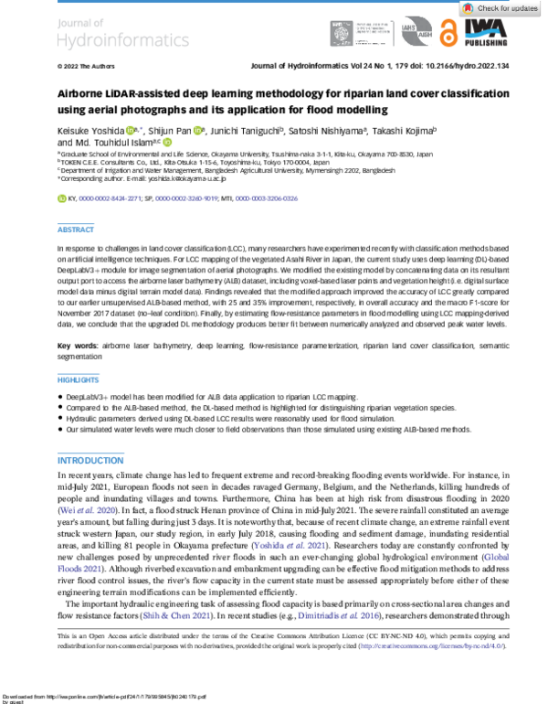 (PDF) Airborne LiDAR-assisted deep learning methodology for riparian land cover classification ...