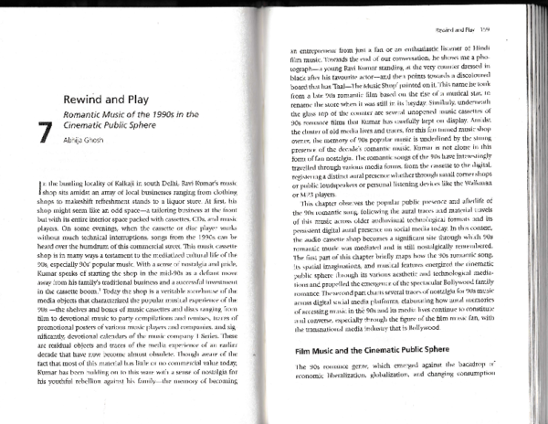 (PDF) "Rewind and Play: Nineties Romantic Music in the Cinematic Public”