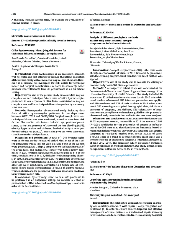 (PDF) Use of the sepsis screening form in a regional Irish maternity ...