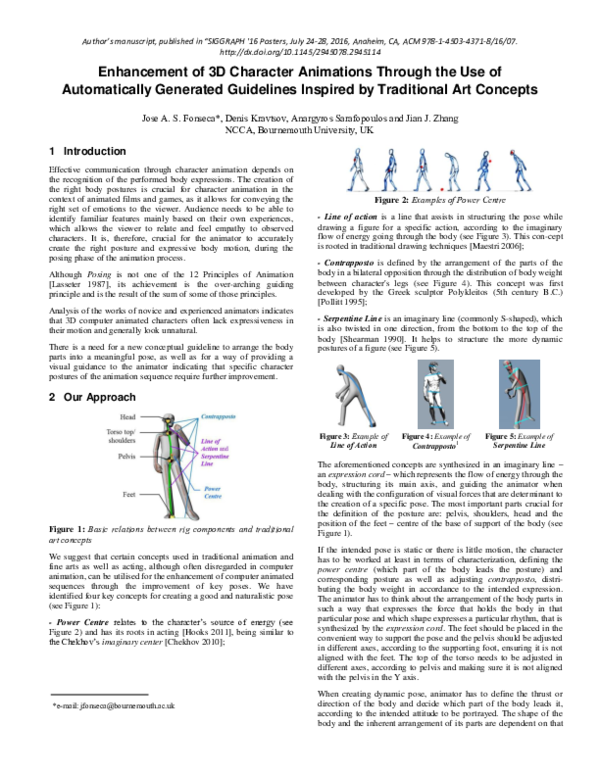 (PDF) Enhancement of 3D character animations through the use of ...