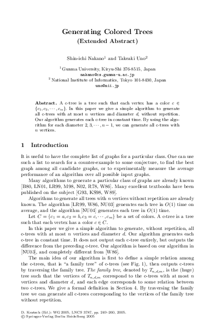 (PDF) Generating Colored Trees
