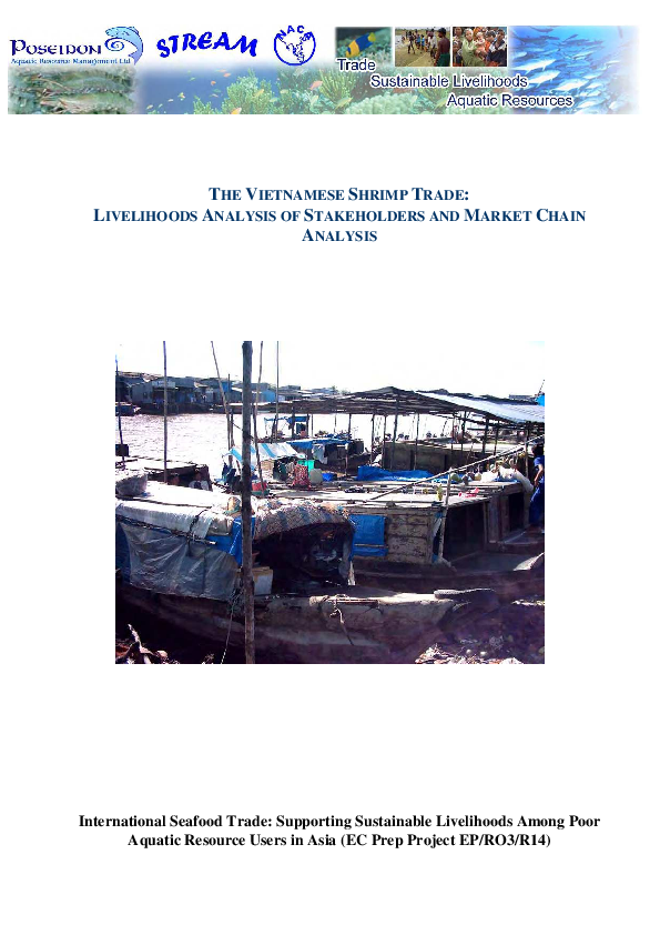 (PDF) The Vietnamese shrimp trade: livelihoods analysis of stakeholders ...
