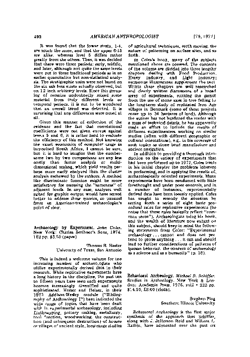 (PDF) Behavioral Archeology . Michael B. Schiffer
