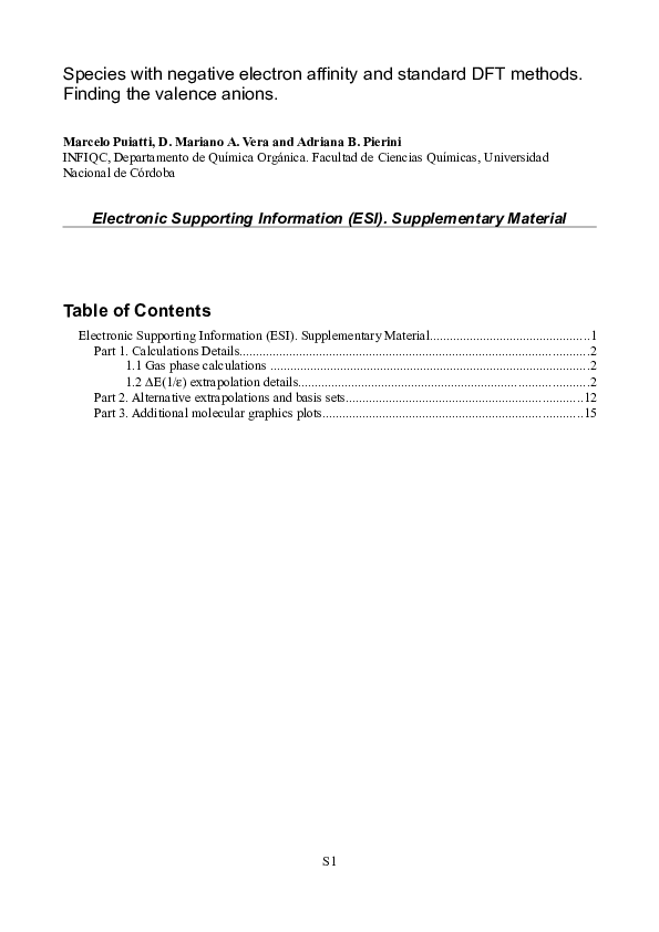 (PDF) Species with negative electron affinity and standard DFT ...