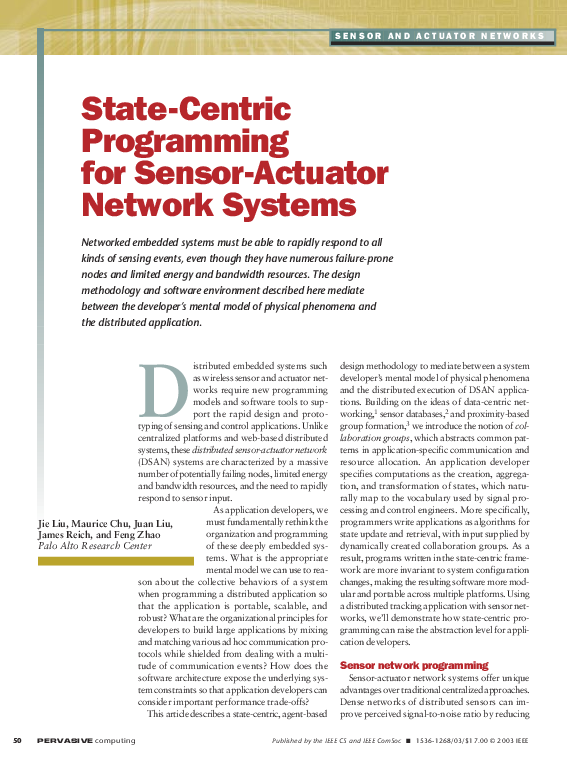 (PDF) State-centric programming for sensor-actuator network systems