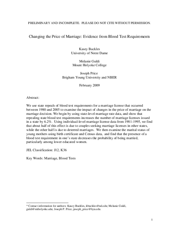 (PDF) 1 PRELIMINARY AND INCOMPLETE. PLEASE DO NOT CITE WITHOUT PERMISSION. Changing the Price of ...
