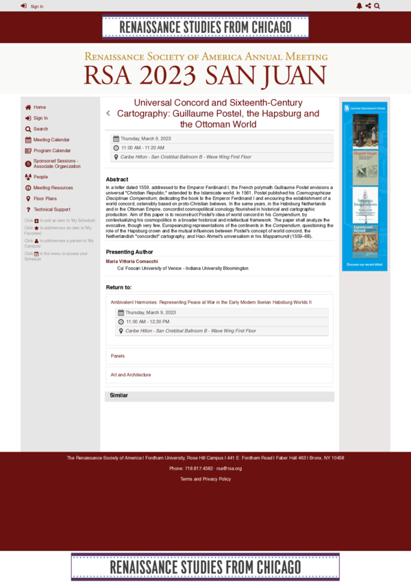 (PDF) Universal Concord and Sixteenth-Century Cartography: Guillaume ...