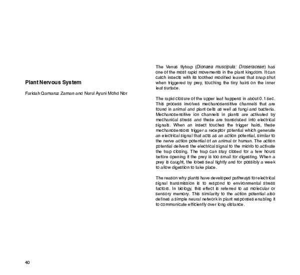 (PDF) Plant nervous system
