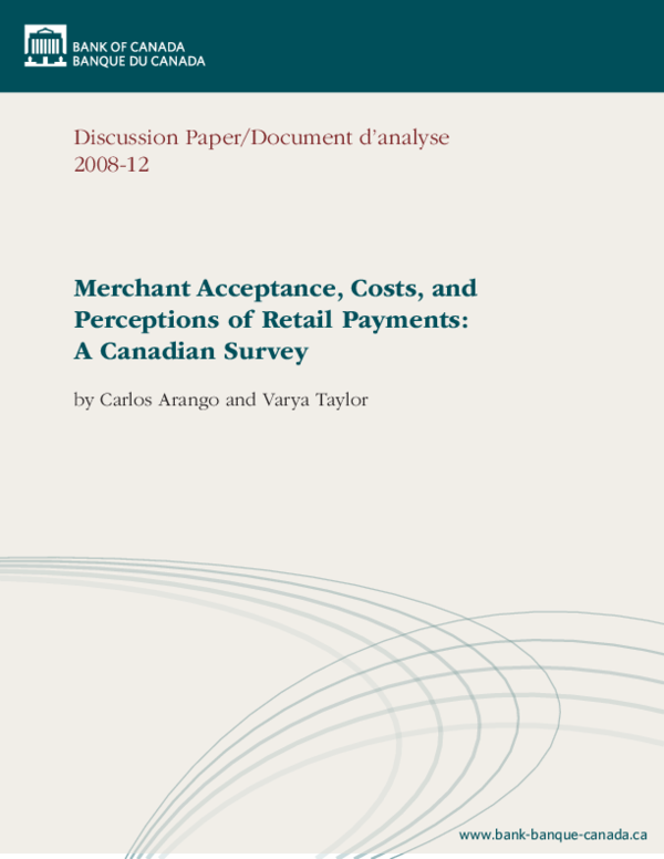 (PDF) Merchant Acceptance, Costs, and Perceptions of Retail Payments: A ...