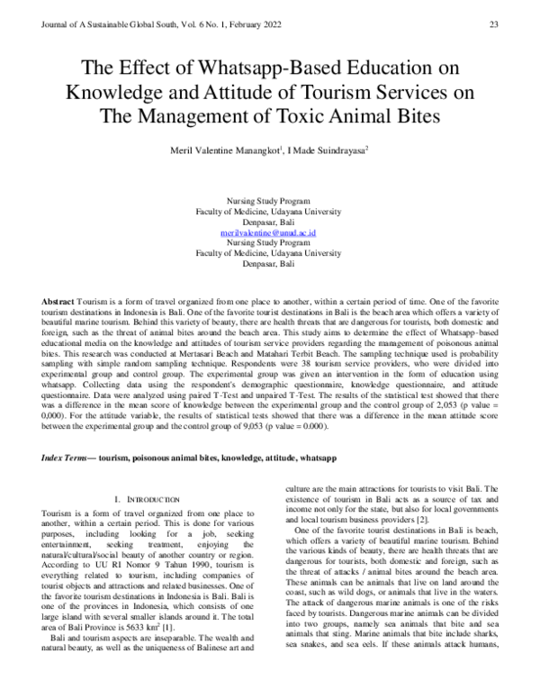 (PDF) The Effect of Whatsapp-Based Education on Knowledge and Attitude ...