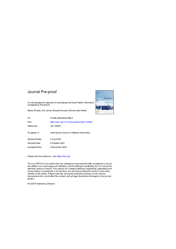 (PDF) A multi-perspective approach to developing the Saudi Health ...