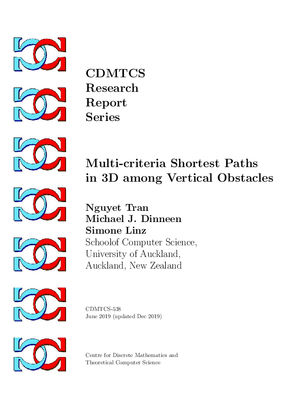 (PDF) Multi-criteria Shortest Paths in 3D among Vertical Obstacles ...
