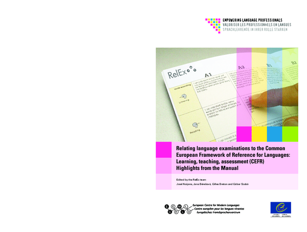 (PDF) Relating language examinations to the Common European Framework ...