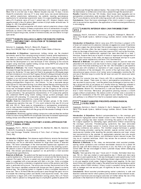 (PDF) V11 Robotic Bulldog Clamps for Robotic Partial Nephrectomy ...