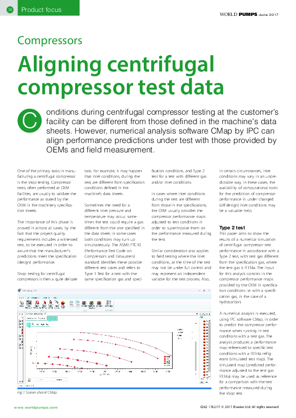 (PDF) Aligning centrifugal compressor test data