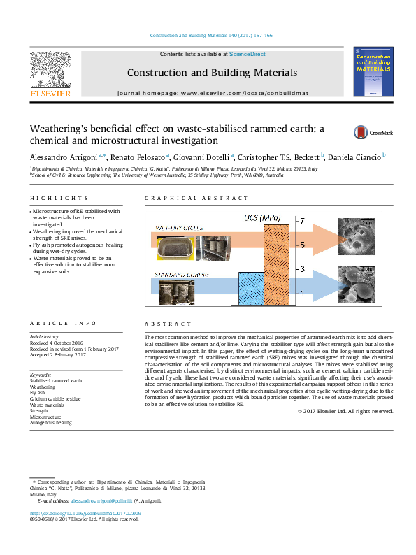 (PDF) Weathering’s beneficial effect on waste-stabilised rammed earth ...