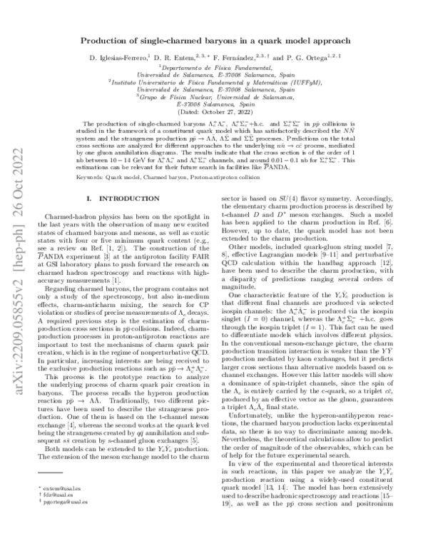 (PDF) Production of single-charmed baryons in a quark model approach