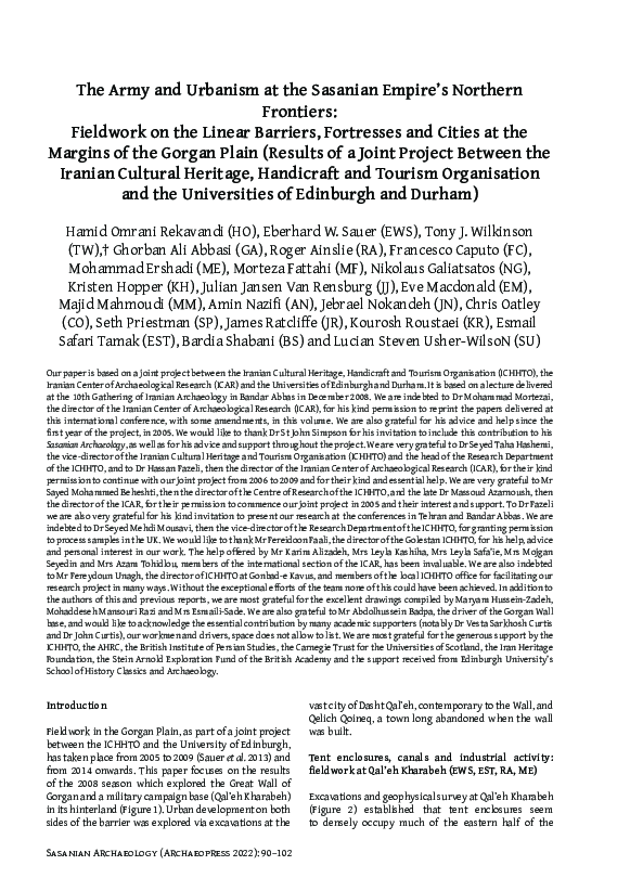 (PDF) Omrani Rekavandi, Sauer, Wilkinson et al. (Priestman contrib ...