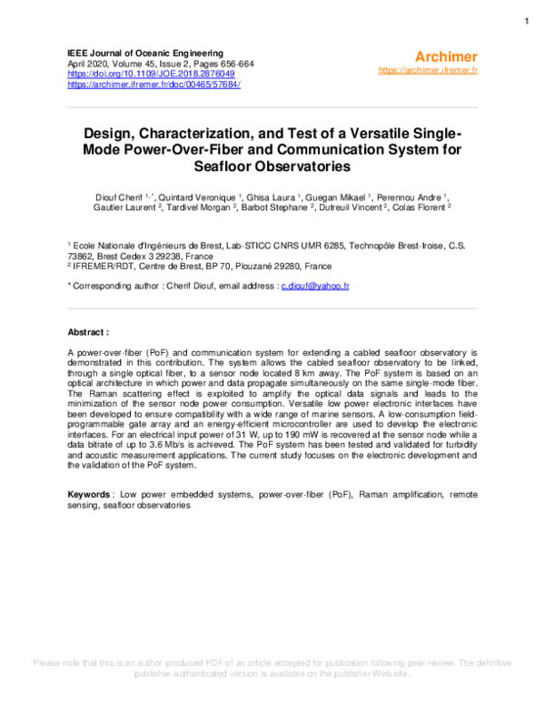 (PDF) Design, Characterization, and Test of a Versatile Single-Mode ...