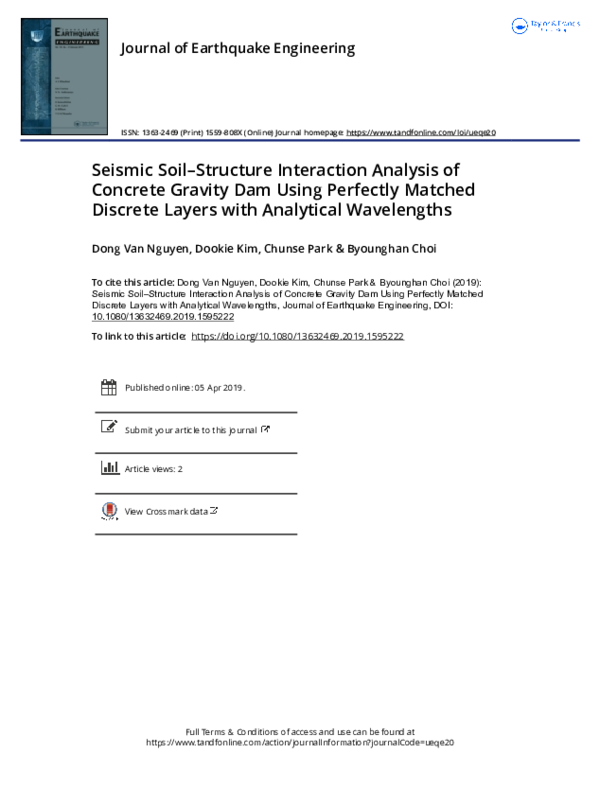 (PDF) Seismic soil-structure interaction analysis of tall slender structures