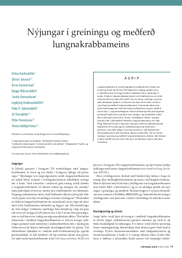 (PDF) Advances in lung cancer diagnosis and treatment - a review
