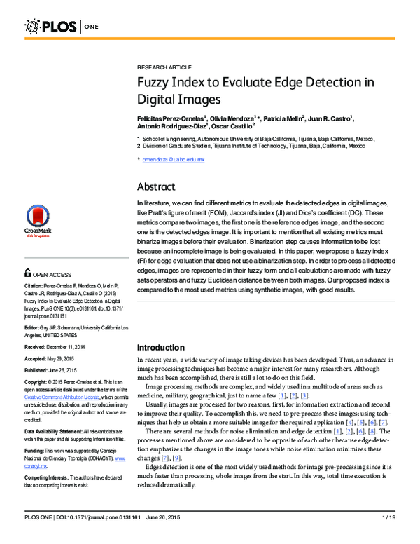 (PDF) Fuzzy Index to Evaluate Edge Detection in Digital Images | Antonio Rodríguez Diaz ...