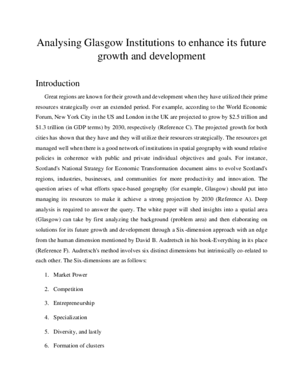 (PDF) White-Paper-Analysing Glasgow Institutions to enhance its future ...