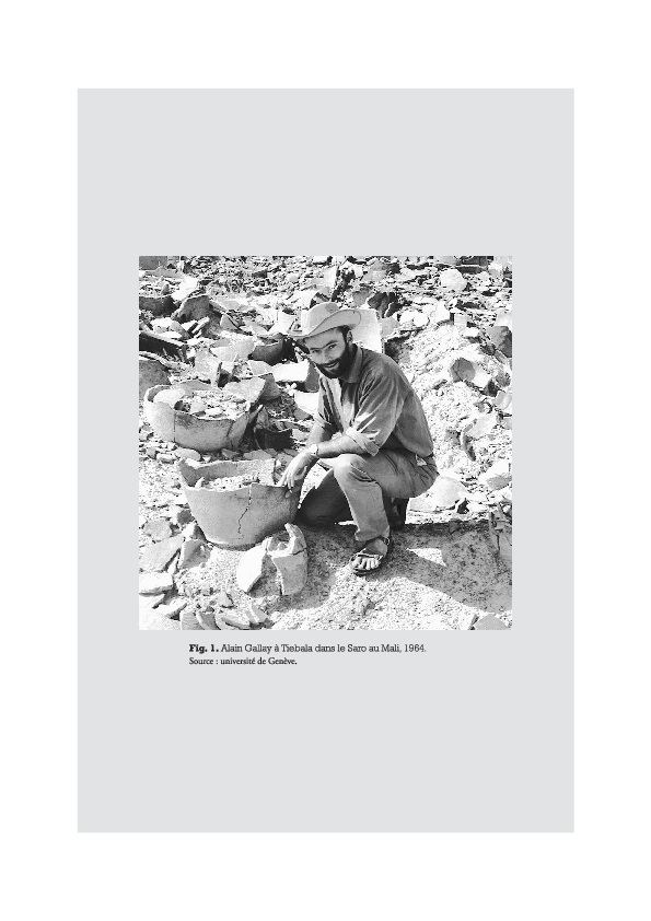 (PDF) 2022 - In memoriam Alain Gallay (1938-2021) | dupuy christian ...