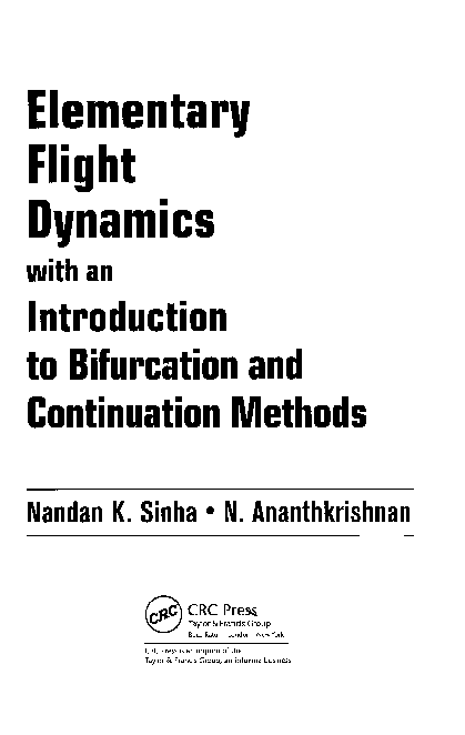 Pdf Elementary Flight Dynamics With An Introduction To Bifurcation